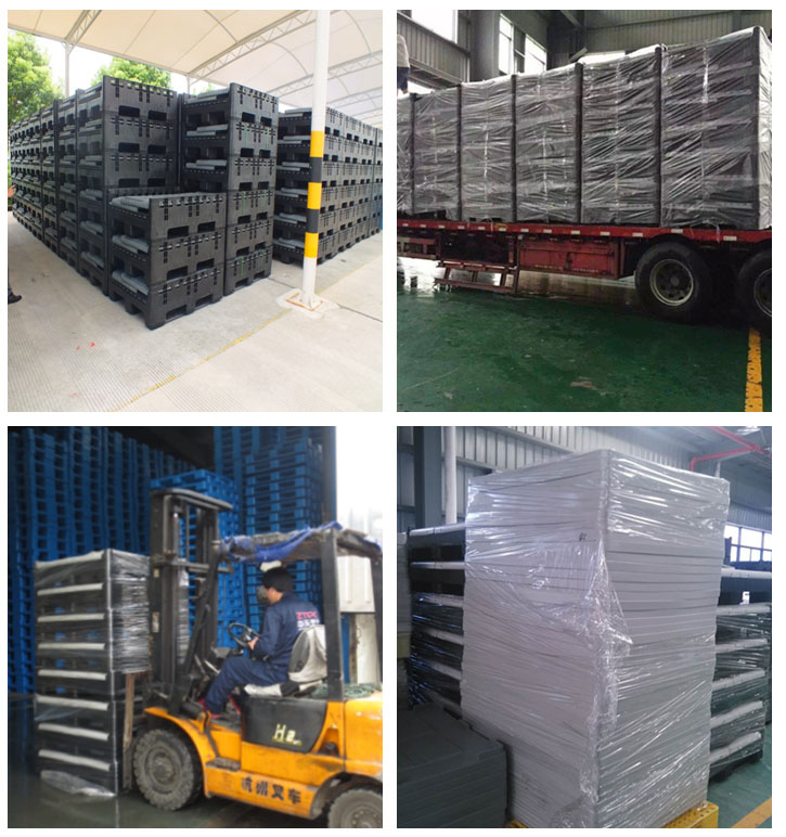 plastic pallet boxes with lids - plastic-crate.com